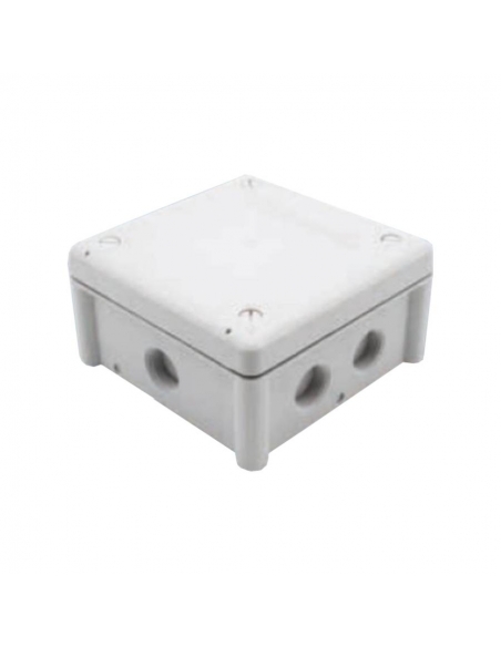 Thermoplastic box with threaded entries with screwed blind cover GG100 ...